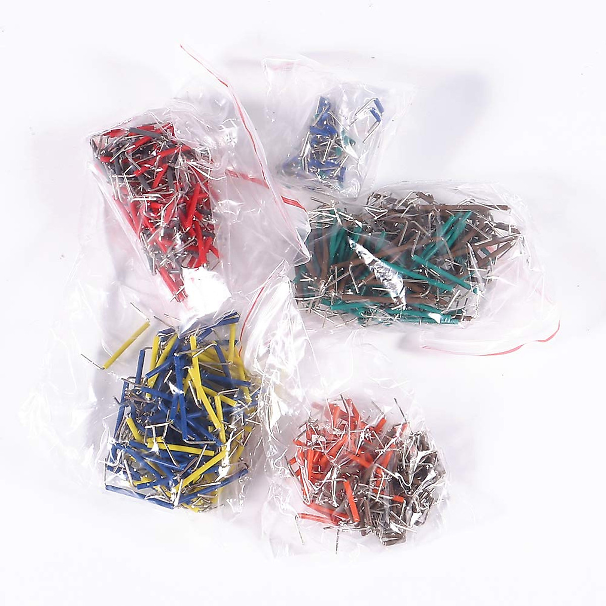 840 Pieces Preformed Breadboard Jumper Wire Kit 14 Lengths Assorted Jumper Wire for Breadboard Prototyping Circuits
