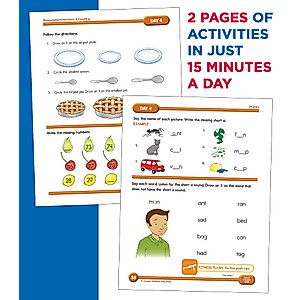 Summer Bridge Activities Kindergarten to 1st Grade Workbooks, Math, Reading Comprehension, Writing, Science, Fitness, Social Studies Summer Learning, 1st Grade Workbooks All Subjects With Flash Cards