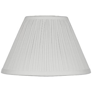Antique White Small Empire Mushroom Pleated Lamp Shade 5" Top x 11" Bottom x 7.5" High (Clip-On) Replacement - Springcrest