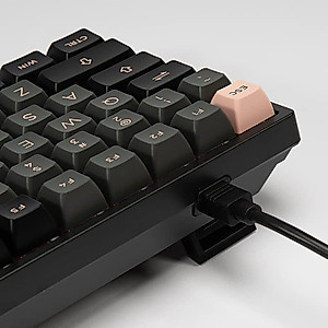 Akko Black&Pink 75% Hot-swappable Mechanical Gaming Keyboard with PBT Keycaps, 2.4G Wireless/Bluetooth/Wired 3084B Plus 84-Key RGB Keyboard, Compatible with Mac & Win Jelly Purple Switches