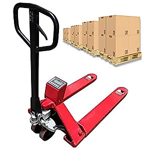 PEC Industrial Pallet Jack with Built-in Scale, Heavy Duty for Warehouse use, US Full Assembled, 5000 LBS Capacity