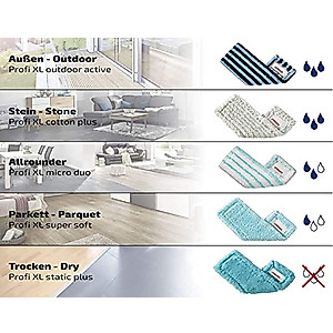 Leifheit Mop Press Professional Evo with Handy Integrated Wheels, Green