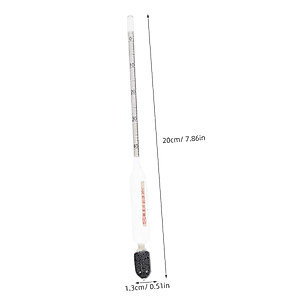 HAWILLOSCH 3pcs Sugar Meter Hydrometer Beer Sugar Gauges Liquid Gauges Wine Scales Maple Syrup Measurement Sugar Scales Sugar Content Scale Measuring Syrup Tester Glass Transparent