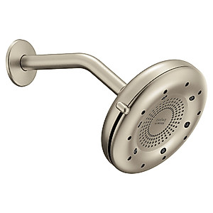 Moen N400R0BN Quattro Rainshower Showerhead with Four Unique Shower Experiences, Brushed Nickel