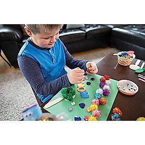 CHENILLE KRAFT 1 INCH GLITTER POMS - 40 PACK