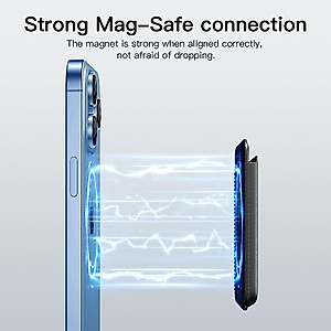 ZoyiNsgu Magnetic Wallet Card Holder for Apple iPhone with Magsafe, Wallet for iPhone 15/14 / 13/12 Series, Leather Mag Safe Wallet for iPhone 15 14 13 12 Pro Max Plus Mini, Red