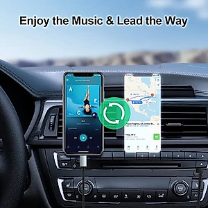 Aux Cord for iPhone, ANDNOVA Lightning to 3.5mm Headphone Jack Audio Cable 4Ft [Apple MFi Certified] for iPhone 13/13 Mini 12/11 Pro/X/XR/XS Max / 8/8 Plus iPad to Car Stereo, PA, Speaker, Headphone