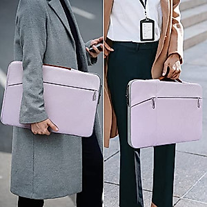 15.6 16 inch Laptop Case Sleeve for HP Envy X360 15.6, HP Pavilion 15, Dell Inspiron 15 16, ASUS VivoBook Pro 16, Lenovo Legion Pro 16/IdeaPad 3 5 15.6, MSI Summit 16 Waterpoof Computer Bag -Purple