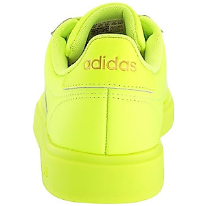 adidas Women's Grant Court 2.0 Sneaker, Lucid Lemon/Lucid Lemon/Gold Metallic, 7