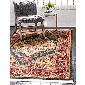 Unique Loom Sahand Collection Area Rug - Arsaces (3' 3" x 5' 3" Rectangle, Navy Blue/ Gray)