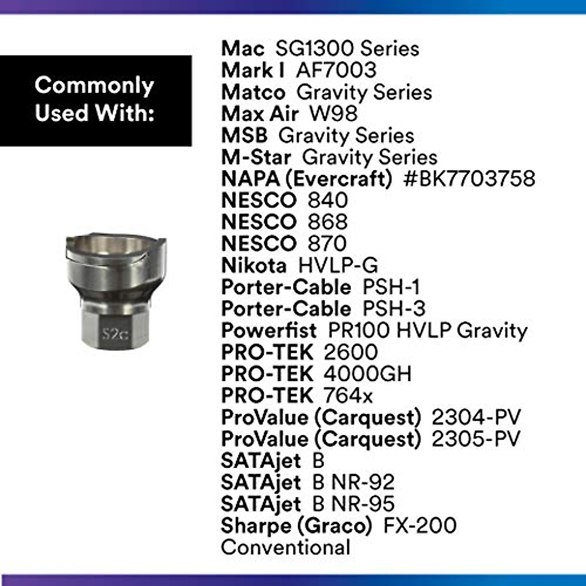 3M 26003 PPS 2.0 Spray Gun Adapter 16 mm Female, 1.5 mm Thread, 1 Pack