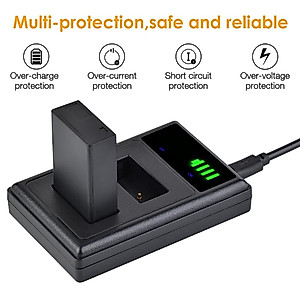 Pickle Power EN-EL20 EN-EL20a Battery and Charger Compatible with Nikon Coolpix P1000, P950, DL24-500, Coolpix A, 1 AW1, 1 J1, 1 J2, 1 J3, 1 S1, 1 V3 Digital Camera