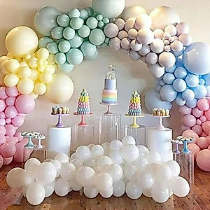 Felice Arts Pastel Balloons Garland Kit Macaron Balloons Arch Kit Baby Shower Rainbow Ice Cream Party Supplies Daisy Birthday Party Decorations