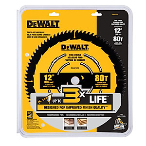 DEWALT 12 in. 80T Fine Finish Saw Blade (DWA11280)