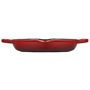 Le Creuset Enameled Cast Iron Signature Deep Round Grill, 9.75", Flame