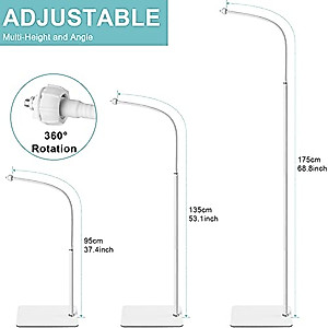 iTODOS Baby Monitor Floor Stand Holder for Eufy Spaceview, Spaceview Pro and Spaceview S Video Baby Monitor,Keep Baby Away from Touching,Strong and Heavy Metal Materials,More Safety