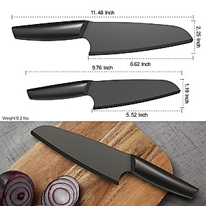 AILUROPODA Nylon Knife, 2-Piece Plastic Kitchen Knife for real cooking and Cutting Pizza, Cakes, Bread, Fruits, Veggies Durable Nylon Kitchen Knife for kids