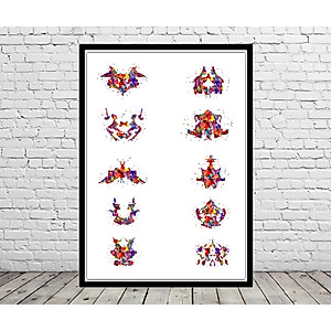 Poster Of Rorschach Collection inkblot tests Rorschach inkblot test psychological test Rorschach technique psychology diagnosis medical mental,236