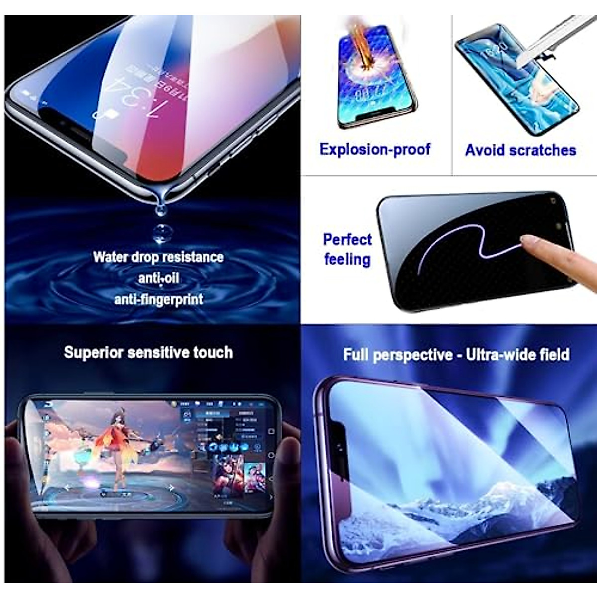 iPhone 13 Screen Replacement 6.1 Inch, 3D Touch LCD Digitizer Screen for A2482, A2631, A2634, A2635, A2633 with Repair Tools Kit with Screen Protector/Waterproof Seal