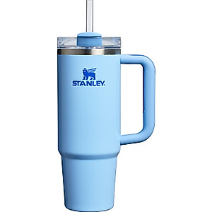 Stanley Quencher H2.0 Tumbler with Handle and Straw 30 oz | Flowstate 3-Position Lid | Cup Holder Compatible for Travel | Insulated Stainless Steel Cup | BPA-Free | Cornflower Gloss
