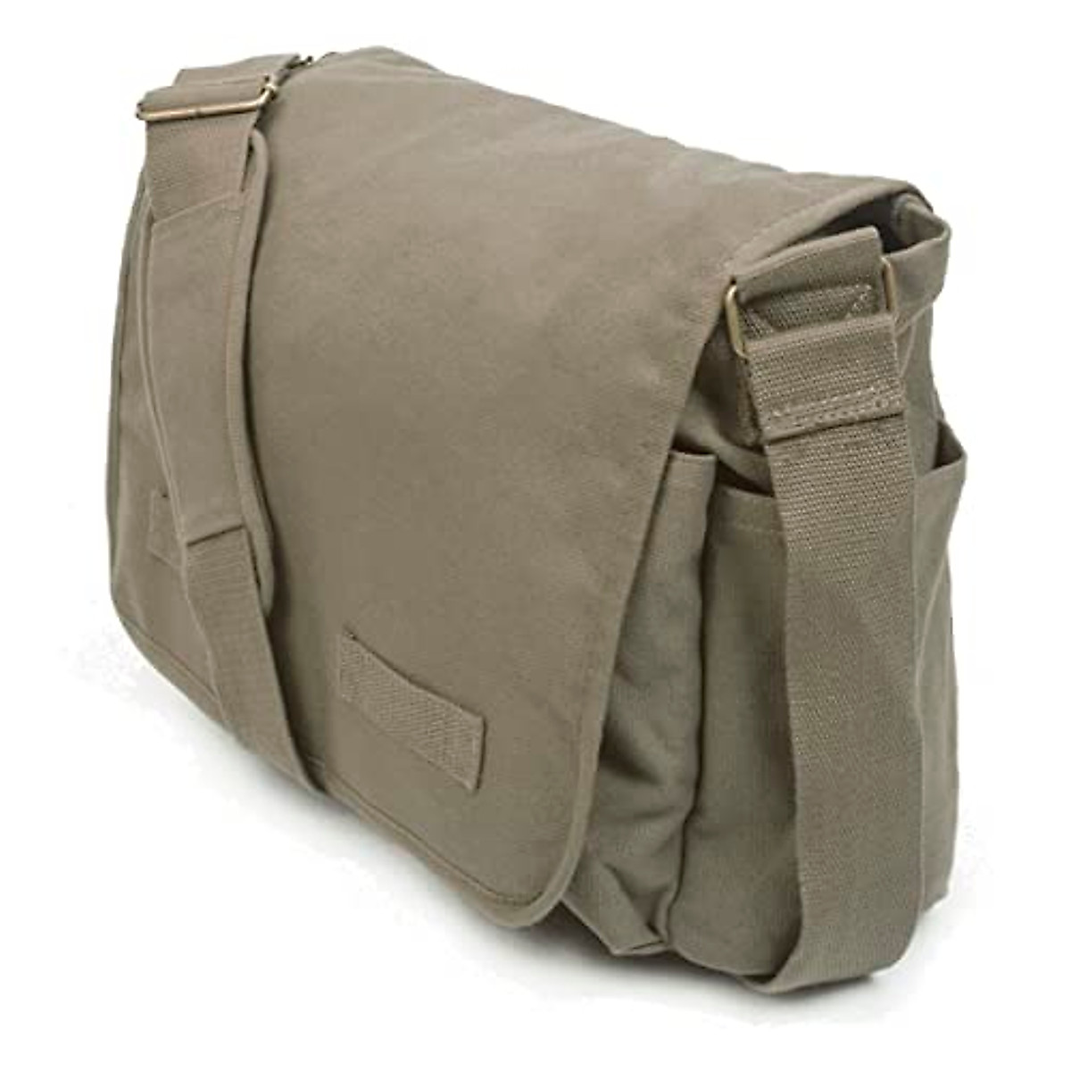 Sweetbriar Classic Vintage Messenger Bag - Original Heavyweight Cotton Canvas Shoulder Bag with Upgraded Features