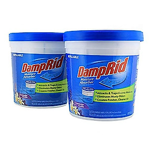 DampRid Lavender Vanilla Refillable Moisture Absorber - 10.5oz cups - 2 pack – Traps Moisture for Fresher, Cleaner Air