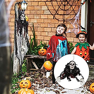 1pc Luminous Horror Ghost Pendant Halloween Haunted House Hanging Adornment Decor for Celebration Party