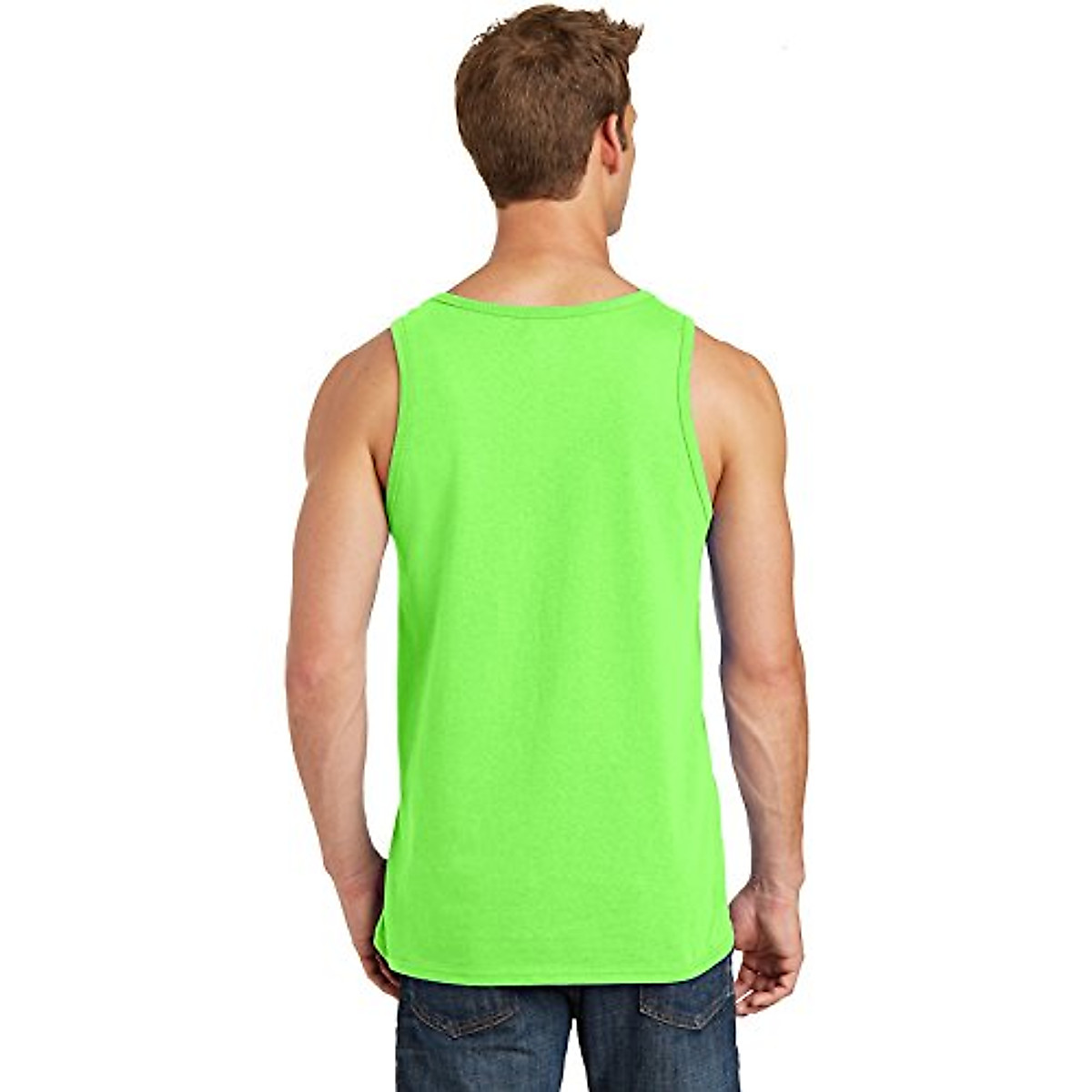 Port & Company Core Cotton Tank Top. PC54TT Neon Green