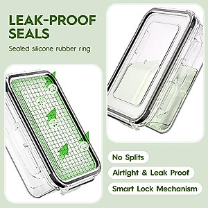 36-Piece Food Storage Containers with Lids Airtight(18 Containers & 18 Lids), Plastic Food Containers for Pantry & Kitchen Storage and Organization, BPA-Free, Leak Proof, Reusable with Labels & Pen