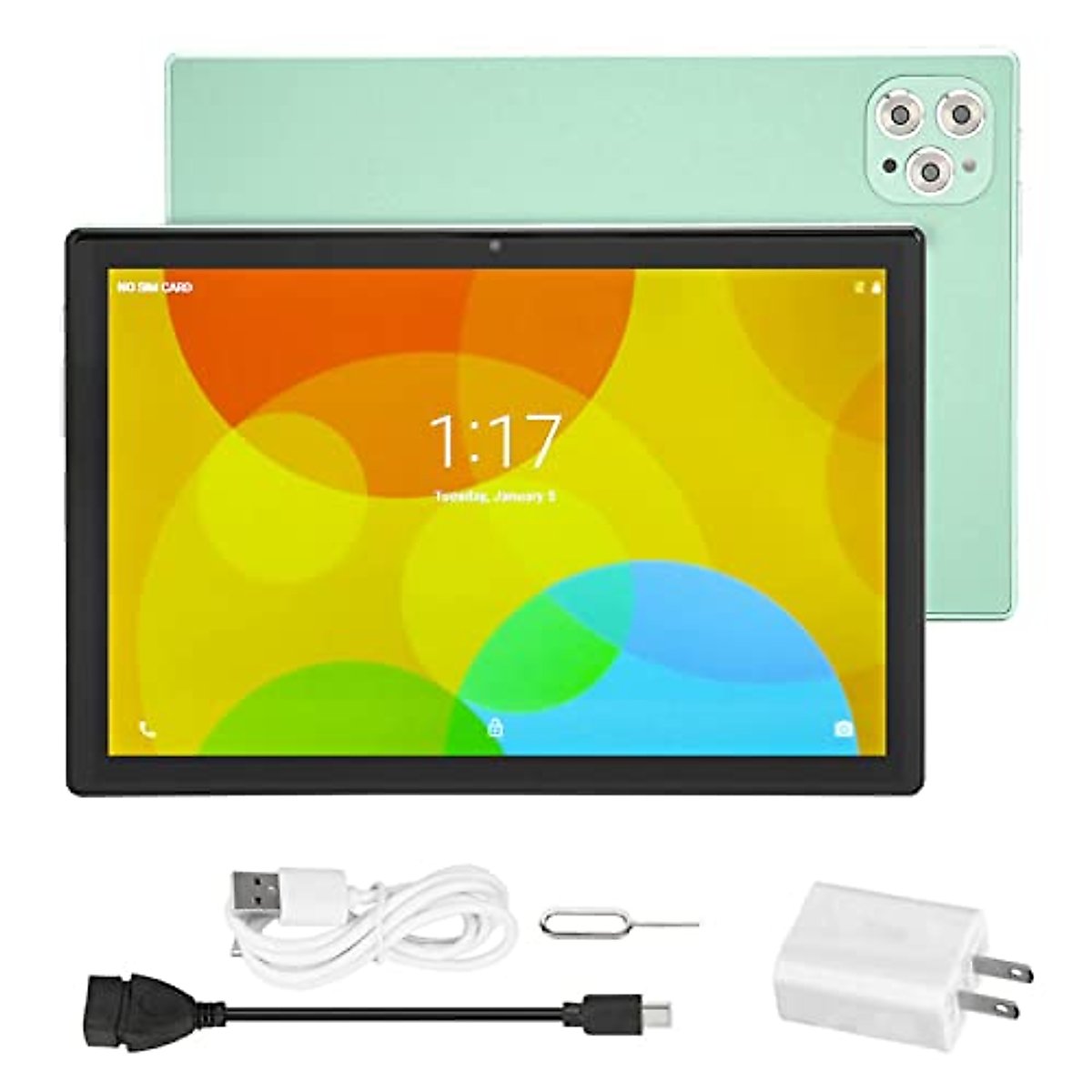 Tablet for Android10.1, 5G Network Call, 6GB RAM 128GB ROM, 10.1in 1600x2560 IPS, 8MP 24MP Dual Camera, 8 Core Processor, WiFi Bluetooth5.0 GPS, Dual SIM Card