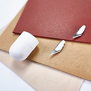 Likart 2 Pcs Knife Replacement Blades for Maker 3/Maker,Likart Knife Blade Perfect for Wood, Leather, Chipboard and More, Blade Tip Only