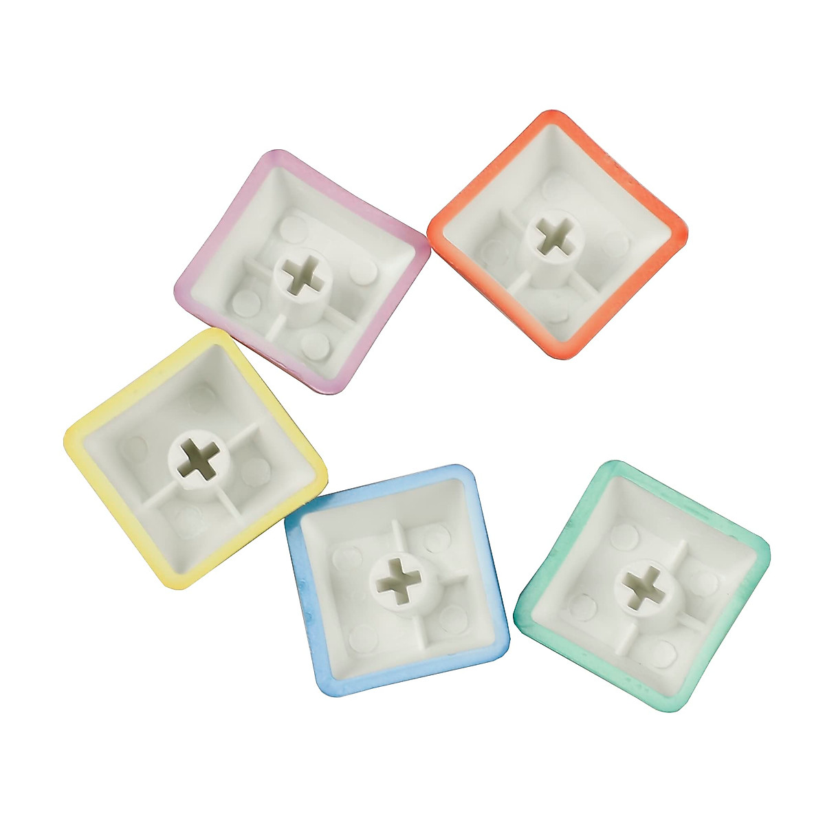 Mechkeeb OEM Profile Pac-Man Five Dye PAC PBT Key caps Custom Sublimation keycaps for MX Mechanical Gaming Keyboard (OEM Pac-Man 5 Keys)