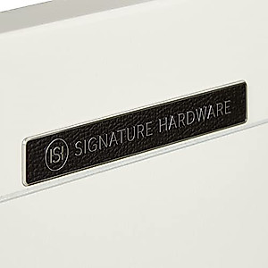 Signature Hardware 953348-48-RUMB-0 Elmdale 48" Free Standing Single Vanity Cabinet Set with Mahogany Cabinet, Vanity Top and Rectangular Undermount Sink - No Faucet Holes