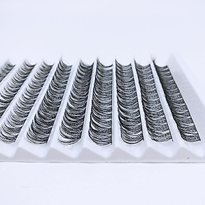 DIY Lash Clusters 140 PCS D Curl Individual Lash Extension Wisps Mixed Length 8-16mm Mink Lashes Volume Natural Look Eyelashes Cluster(D004))