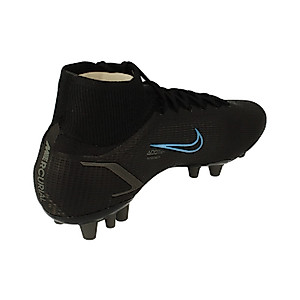 Nike Superfly 8 Elite AG Mens Football Boots CV0956 Soccer Cleats (UK 10 US 11 EU 45, Black Iron Grey 004)