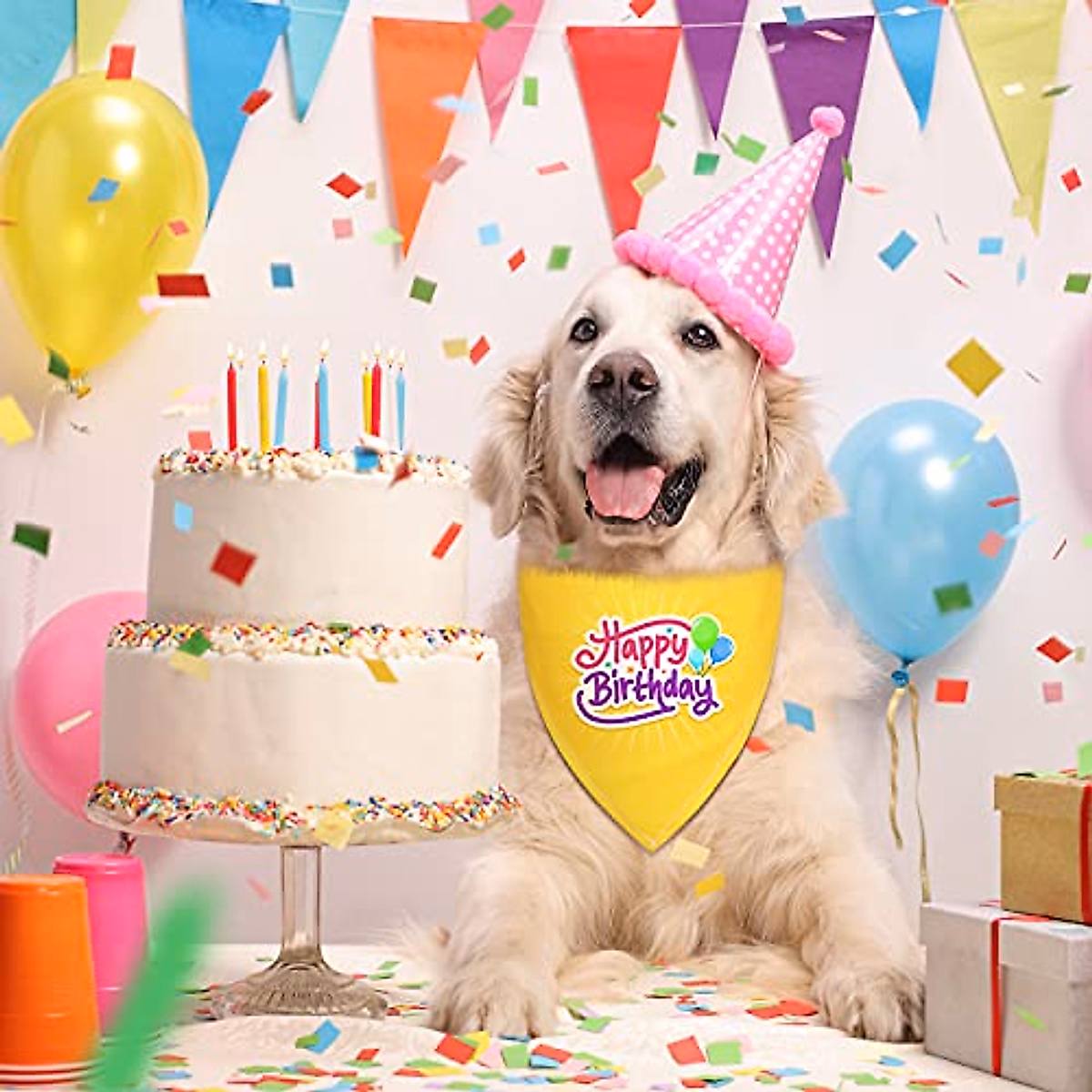 12 Pcs Sublimation Dog Plain Bandanas Bulk Adjustable Triangle Dog Puppy Bibs Heat Transfer Washable Dog Handkerchief for Small Medium Pets (Vivid Color,64 x 43 x 43 cm)