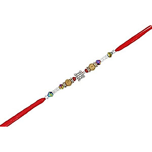 ARTISENIA Silver Turtle Rakhi for Brother Raksha Bandhan Rakhi Thread Wrist bands for Loving Brother Sister | Rakshabandhan Rakhi for Brother bhabhi