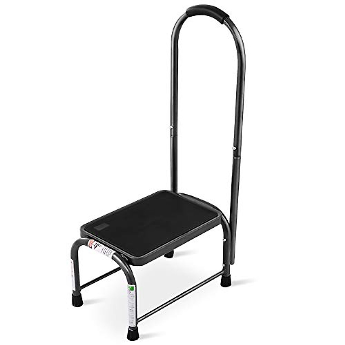 Giantex Step Stool with Handle, Medical Step Stool w/ Handle and Non Skid Rubber Platform, 330 Lbs Load Capacity Heavy Duty Safety Step for Old People, Elderly Adults