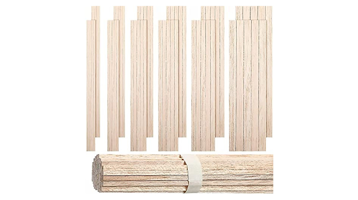 215 Balsa Wood Sticks for DIY Crafts & Projects