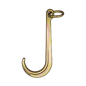 Mytee Products (2 Pack 15" Inch J Hook Heavy Duty Grade G70 Tow Axle Strap Wrecker Roll Back Clevis 5400#