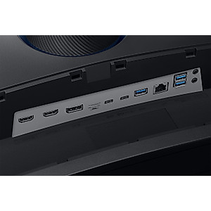 SAMSUNG 49" S95UA Super Ultrawide Dual QHD Monitor, 4ms, QLED, HDR400, USB-C, USB Hub, 120Hz, Height Adjustable Stand, LS49A950UINXZA, 2022, Charcoal Black