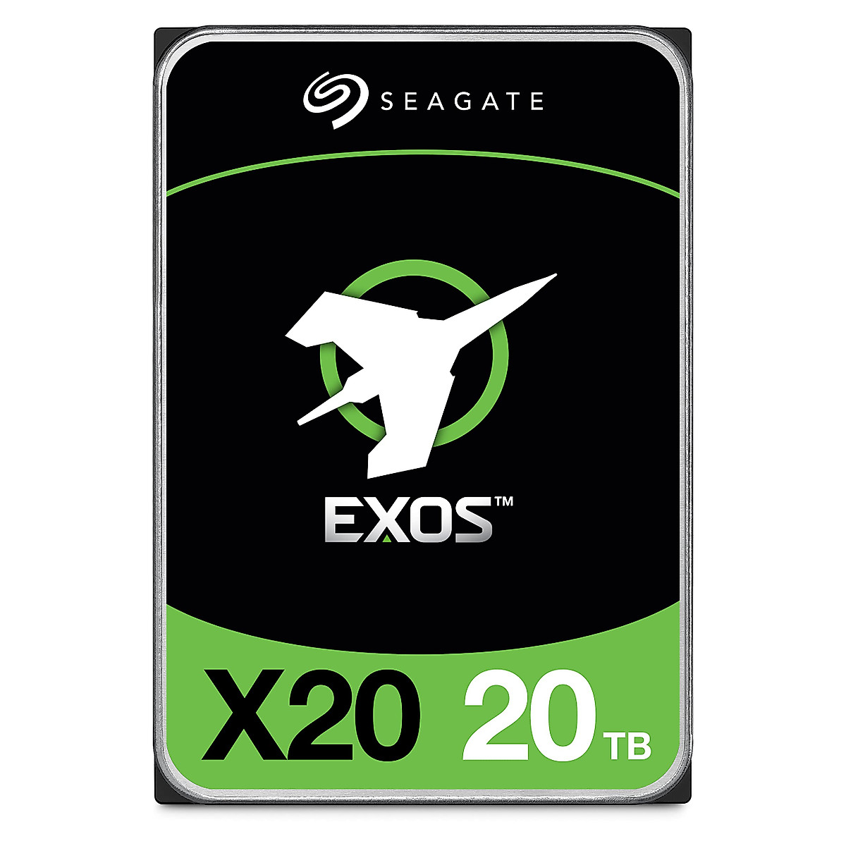 Seagate (Recertified) Exos X20 20TB Internal Hard Drive - 3.5 Inch Hyperscale SATA 6Gb/s HDD, 7200 RPM, 2.5M MTBF, 512e and 4Kn FastFormat, Low Latency with Enhanced Caching (ST20000NM007D)