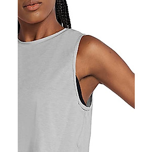 BALEAF Women's Tops Workout Tank Top Crop Tops Cropped Athletic Gym Muscle Shirts Yoga Trendy Heather Gray XL