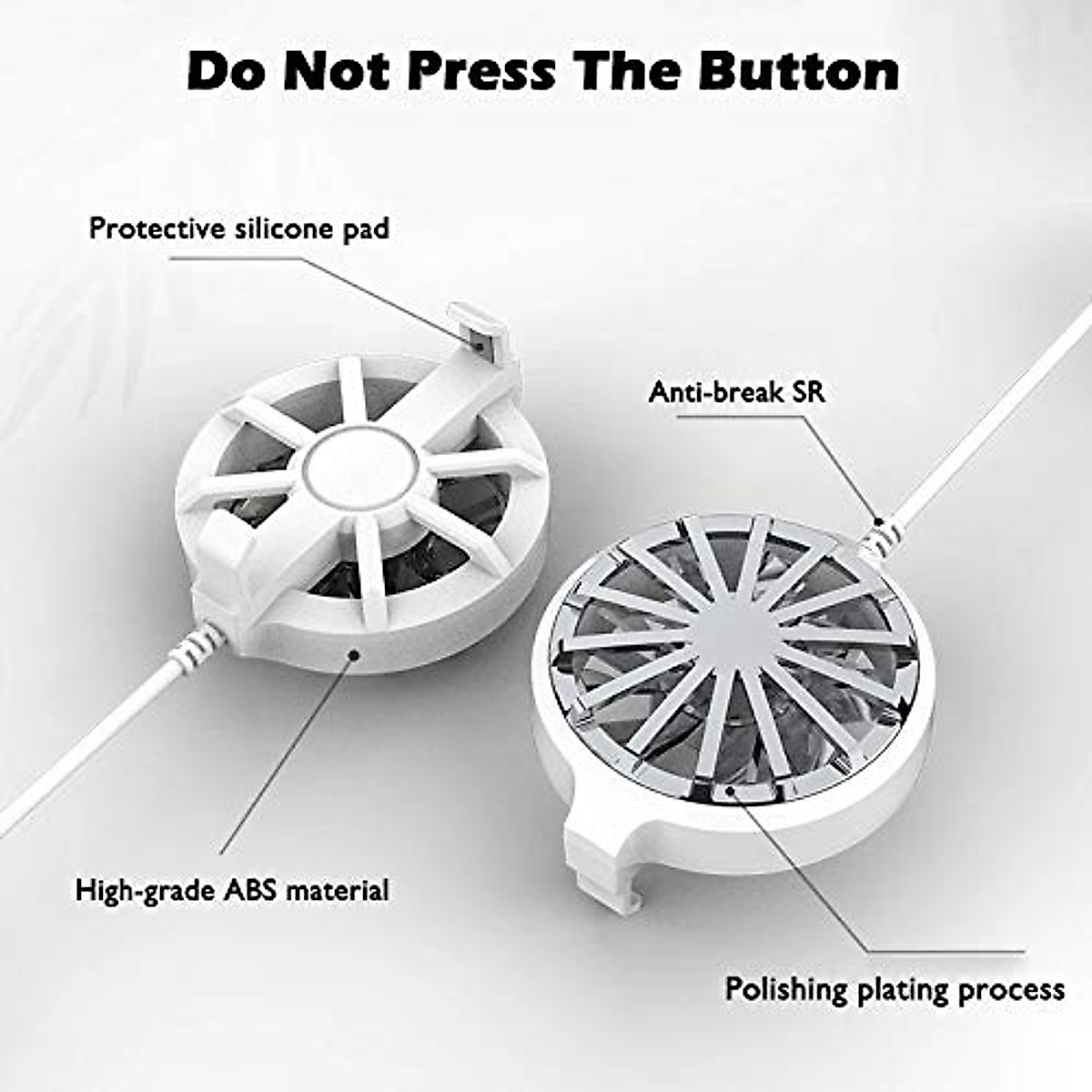 JYXDKD Portable Fan Cooling Mobile Phone Cooler RGB Light Adjustable Wind Speed Gamepad Radiator Holder