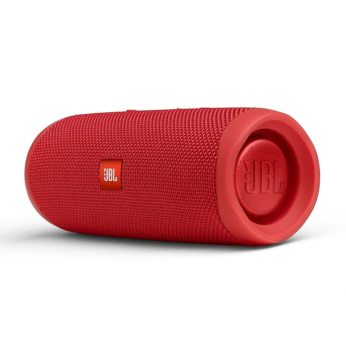 JBL Flip 5 Waterproof Portable Wireless Bluetooth Speaker Bundle with divvi! Protective Hardshell Case - Red