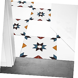 OSALADI 4pcs Stickers Color Stickers Peel and Stick Vinyl Planks Peel and Stick Vinyl Plank Flooring Sticky Tiles Floor Tile Sticker Square Sticker Bathroom Tile Sticker Mural