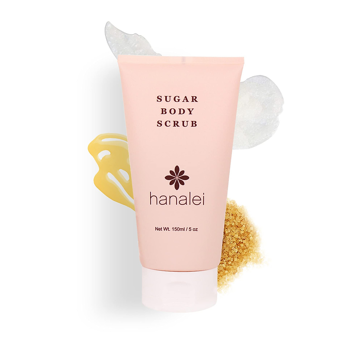 Vegan Brown Sugar Body Scrub: Moisturizing Exfoliator for Dry Skin - Women's Body Care - Made with Hawaiian Raw Cane Sugar and Kukui Oil - Made in the USA - 150g