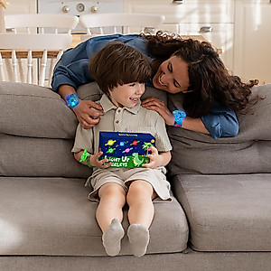 SEKEAHU 25 PCS Light Up Fidget Rotating Toy + 25PCS Slap Bracelets, Dinosaur Christmas Party Favors Stocking Stuffers for Kids 4-8-12 Goodie Bag Stuffers Glow in The Dark Supplies Gifts