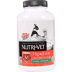 Nutri-Vet Wellness Liver Flavored Hip and Joint Level Two Chewables for Dogs (120 Count)