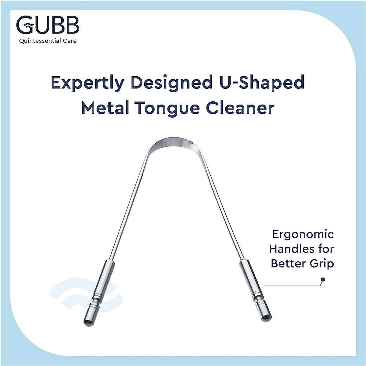 GUBB Tongue Cleaner For Kids & Adults (Metal Tongue Cleaner Pack of 2)